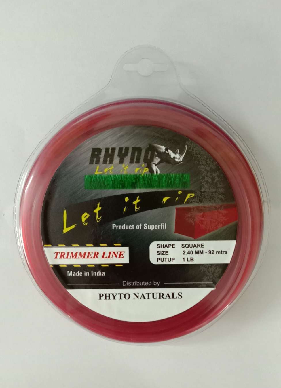 Ryno Trimmer Line 2.4mm Square 92mtr Bundle