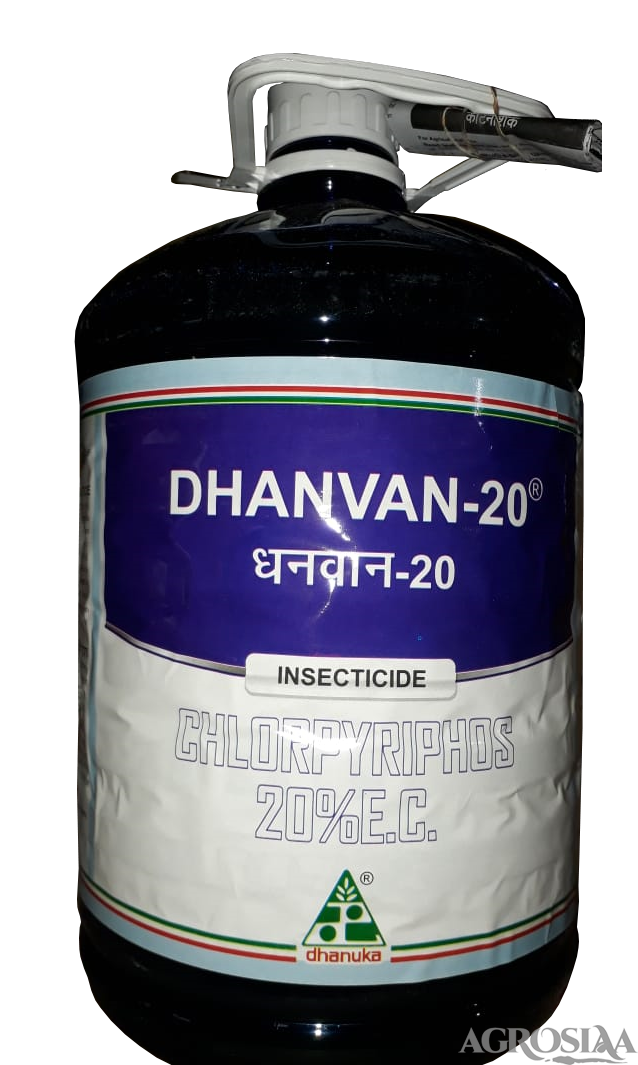 Dhanuka Dhanvan Insecticide - 5 Ltr | Chlorpyrifos 20% Ec