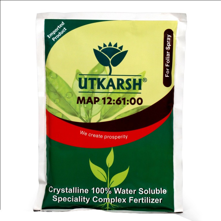 Utkarsh Map (12:61:00) Water Soluble Fertilizers - 900 Gm