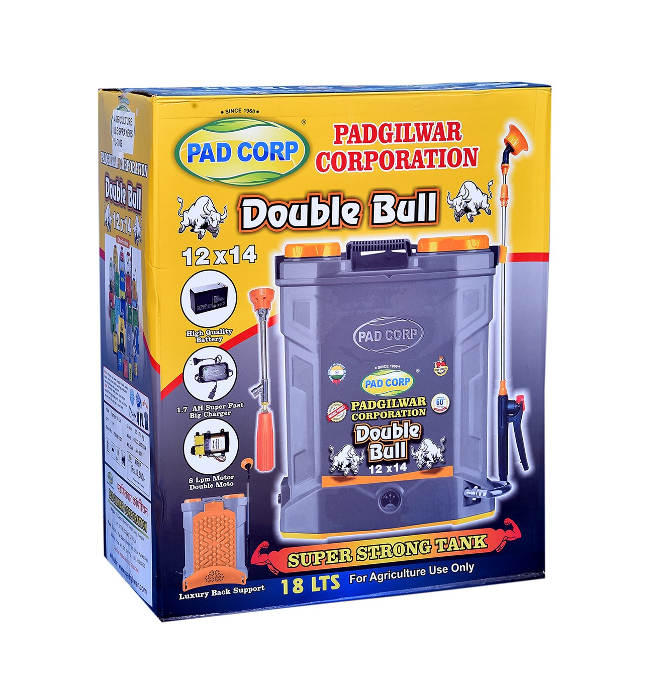 Double Bull Battery Operated Sprayers (free Led Light + Safety Kit + 2 ...